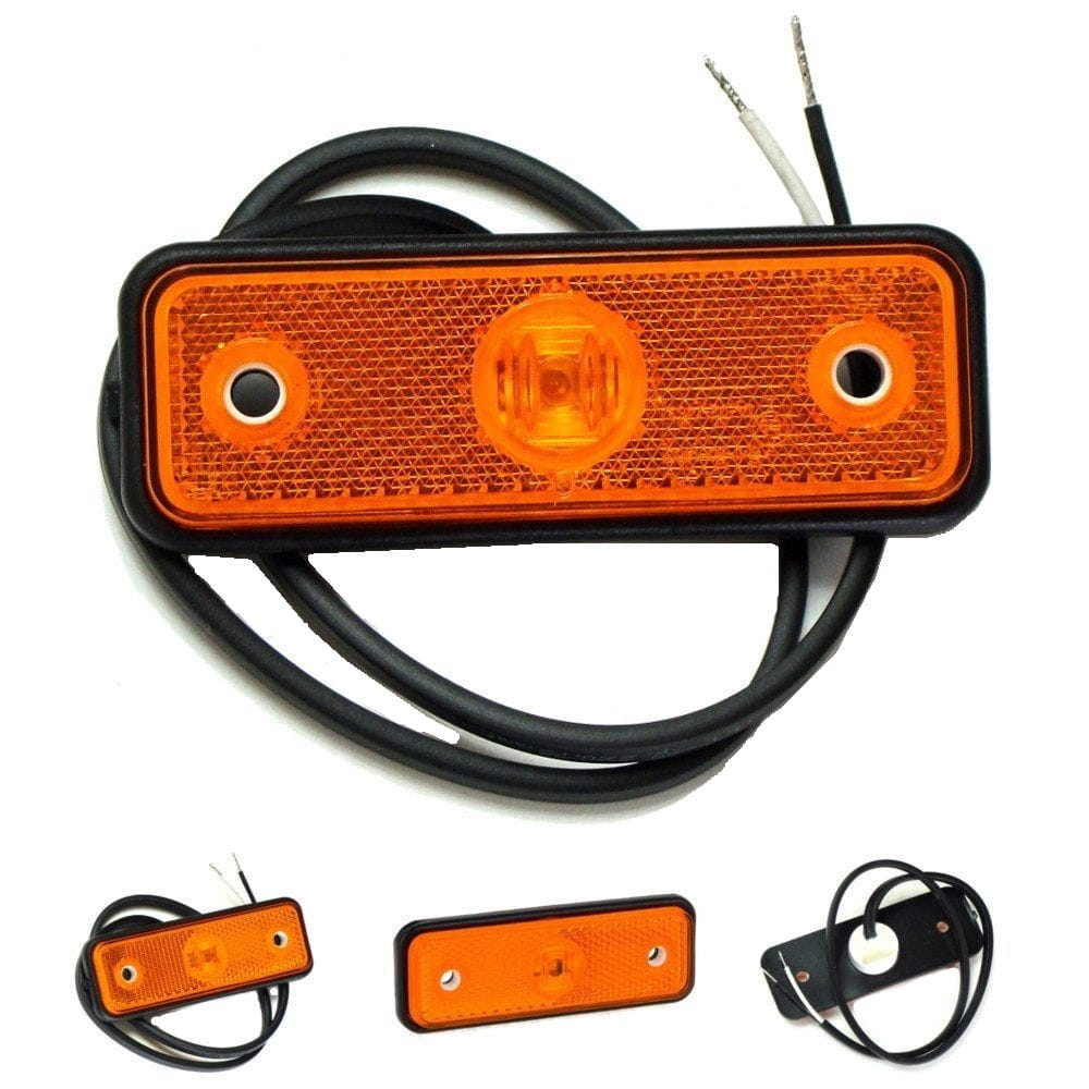 Lampa obrysowa LED 12V 24V 30V lampka boczna pomarańczowa Actros Atego ...