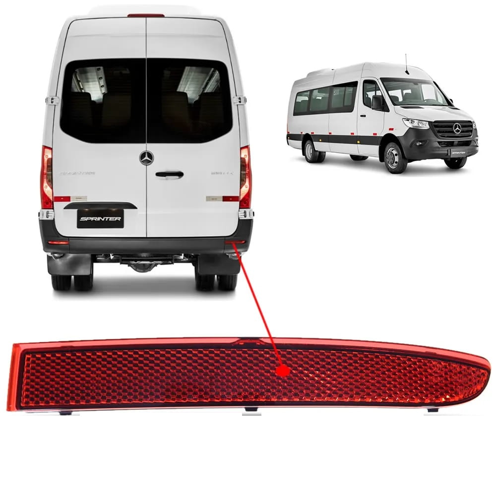 Odblask zderzaka tył PRAWY Mercedes Sprinter 2018-2023 A9108204900 ...